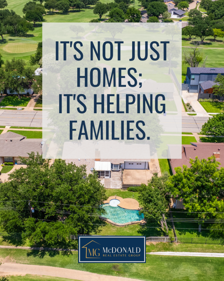 It's not just homes, it's helping families - The McDonald Real Estate ...